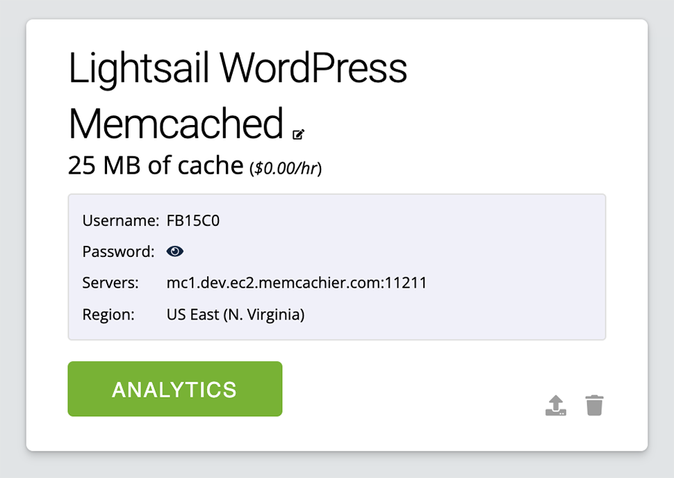 Configure W3 Total Cache to use Memcached with SASL Authentication on AWS Lightsail - MemCachier ...